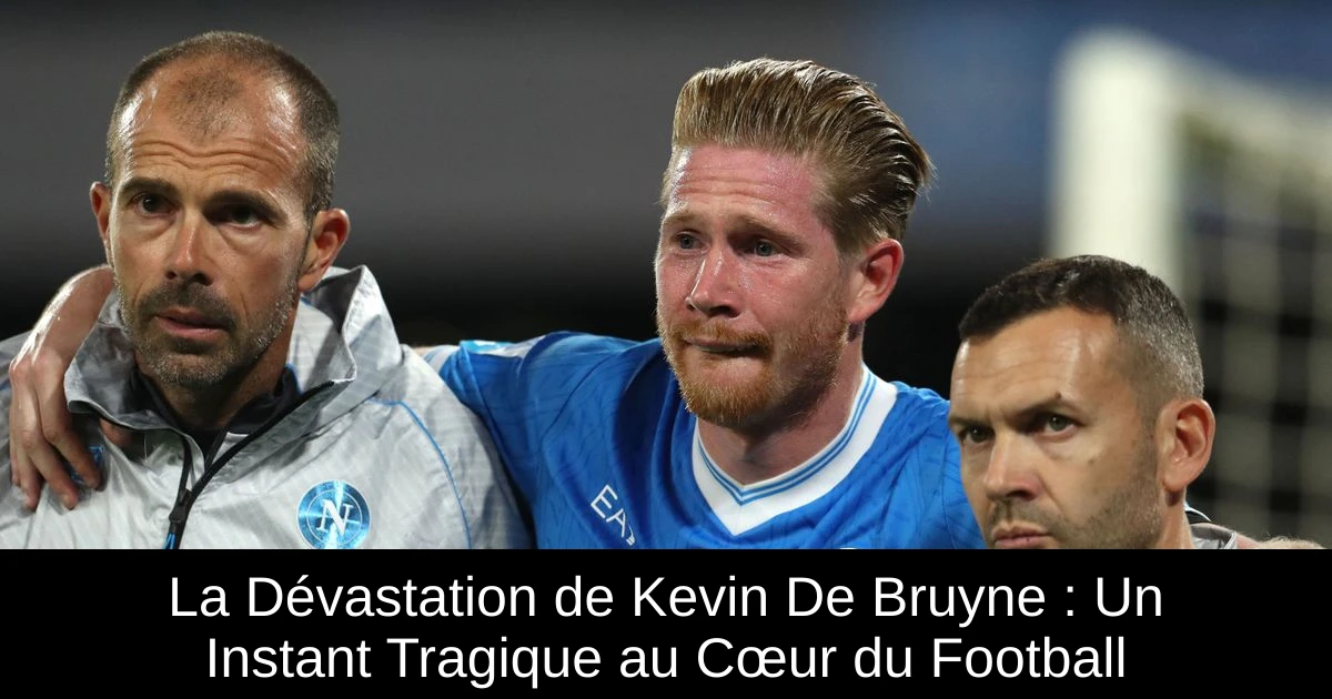 La Dévastation de Kevin De Bruyne : Un Instant Tragique au Cœur du ...