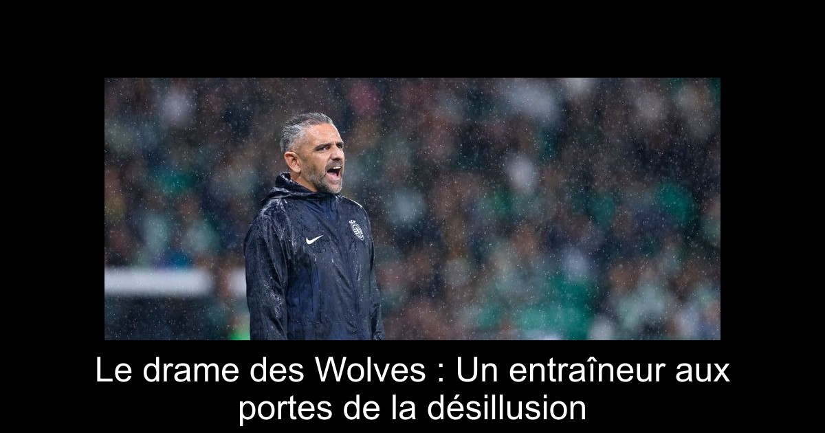 Le drame des Wolves : Un entraîneur aux portes de la désillusion ...