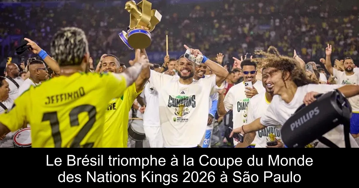 Le Brésil triomphe à la Coupe du Monde des Nations Kings 2026 à São ...
