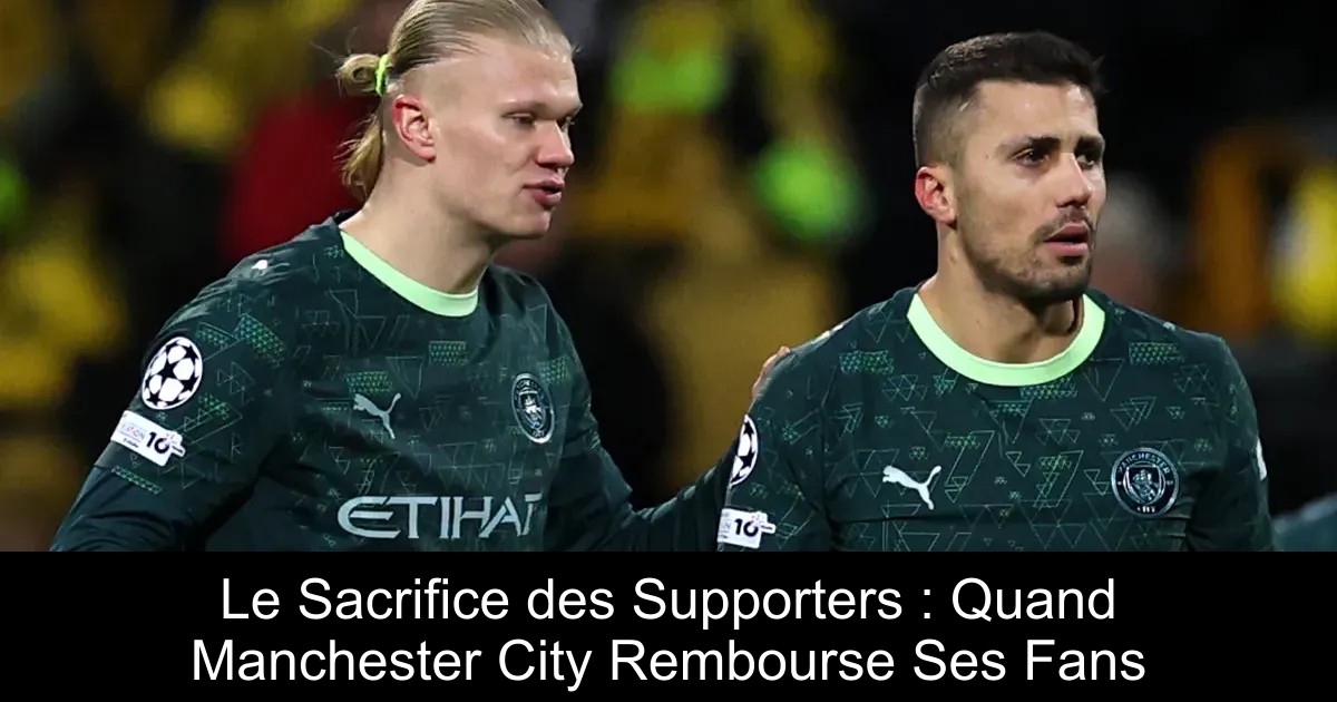 Le Sacrifice des Supporters : Quand Manchester City Rembourse Ses Fans ...