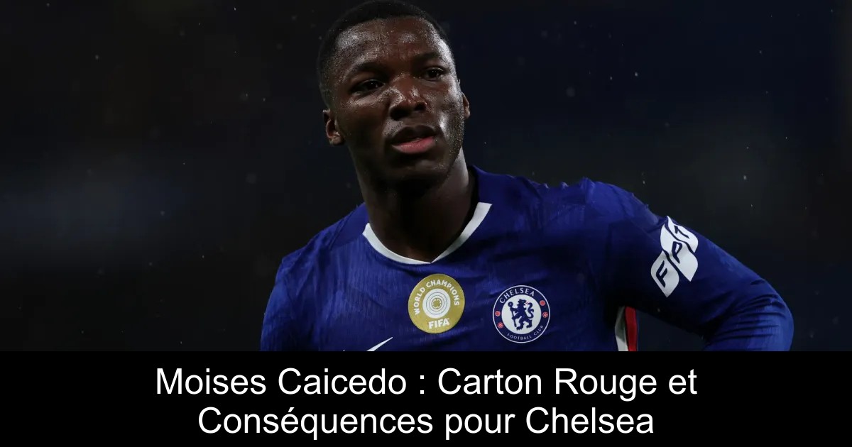 Moises Caicedo : Carton Rouge et Conséquences pour Chelsea ...