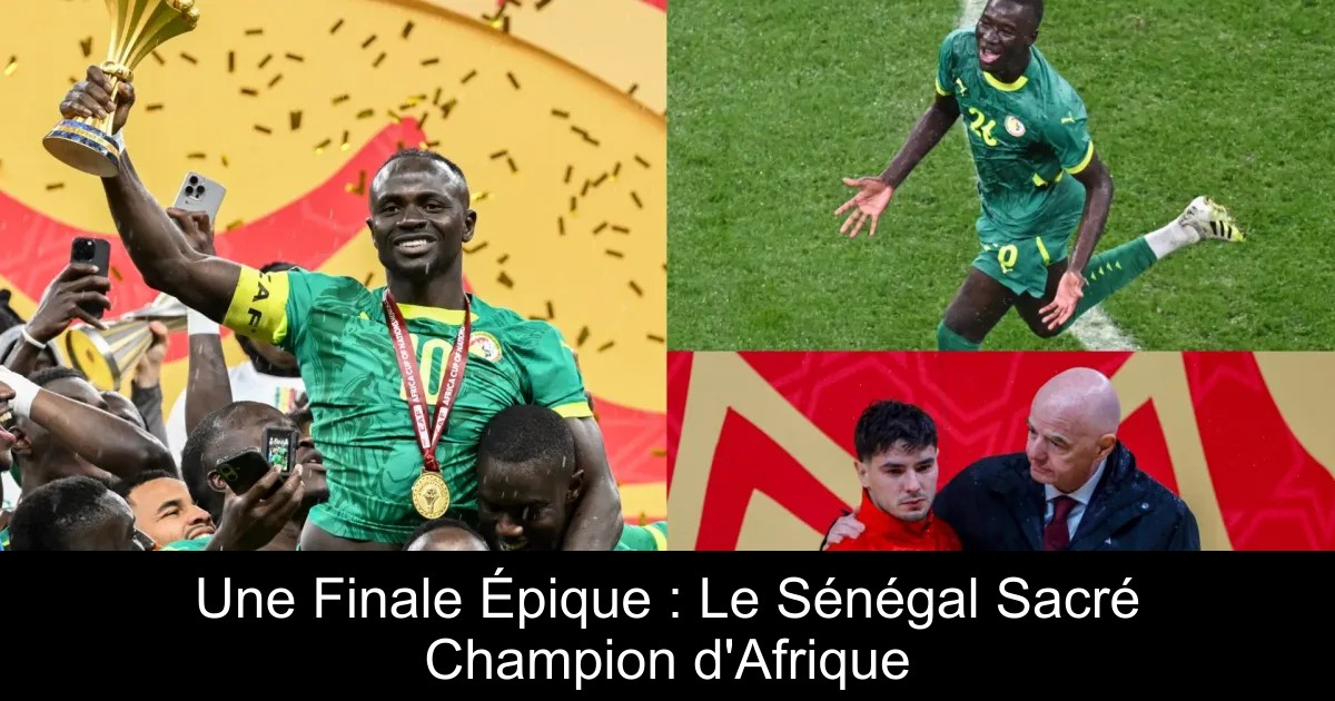 Une Finale Épique : Le Sénégal Sacré Champion d'Afrique - FootIledeFrance
