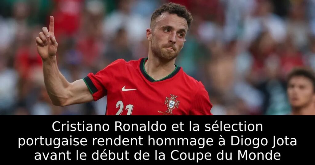 Cristiano Ronaldo et la sélection portugaise rendent hommage à Diogo ...