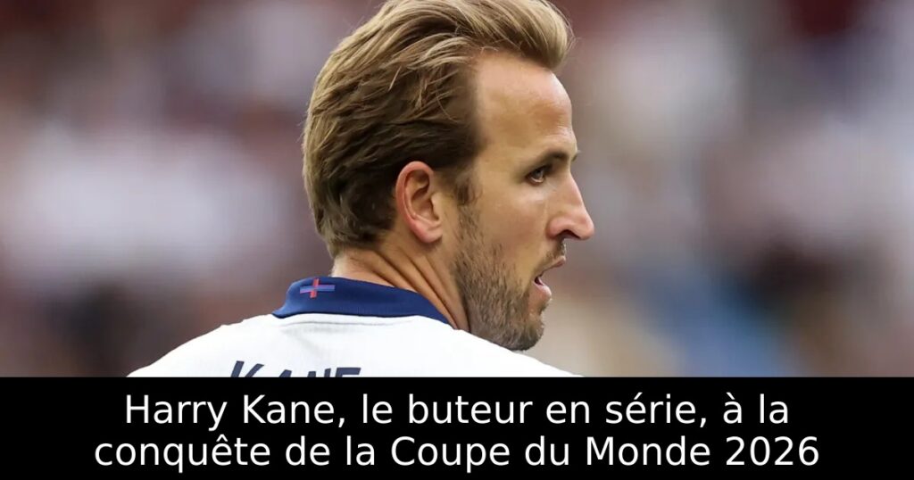 Harry Kane, le buteur en série, à la conquête de la Coupe du Monde 2026 ...