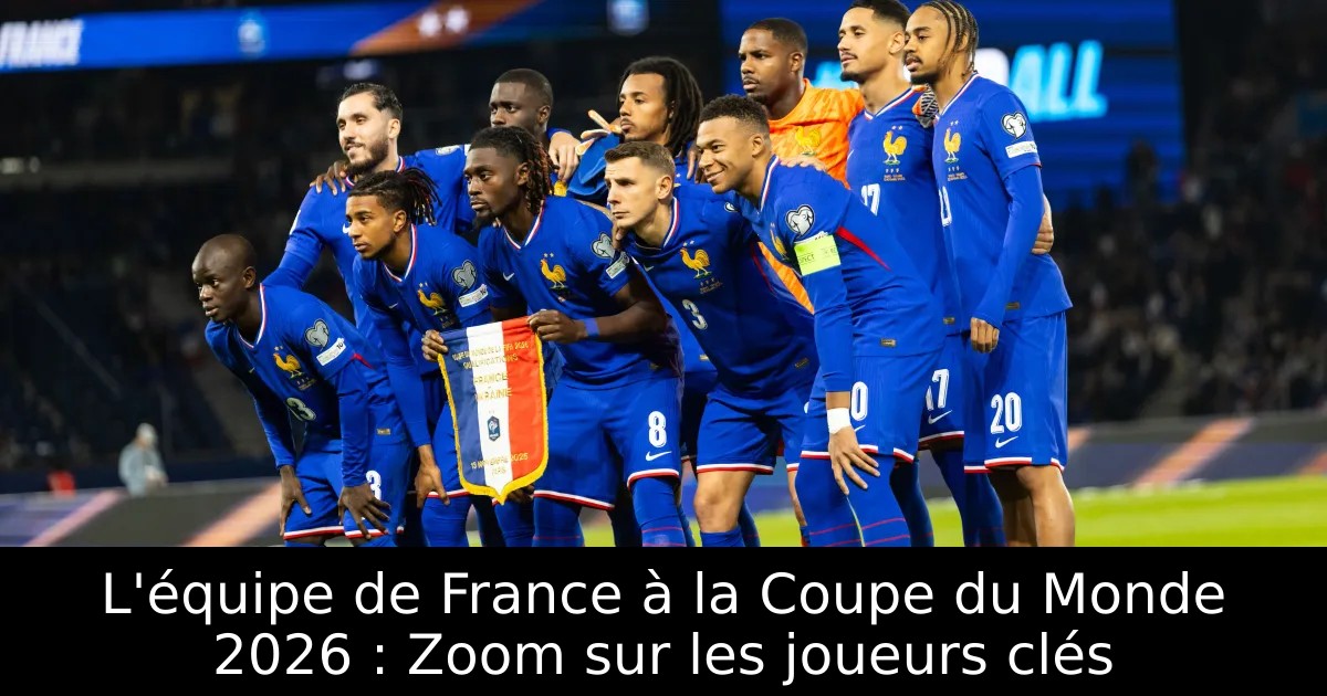 L'équipe de France à la Coupe du Monde 2026 : Zoom sur les joueurs clés ...
